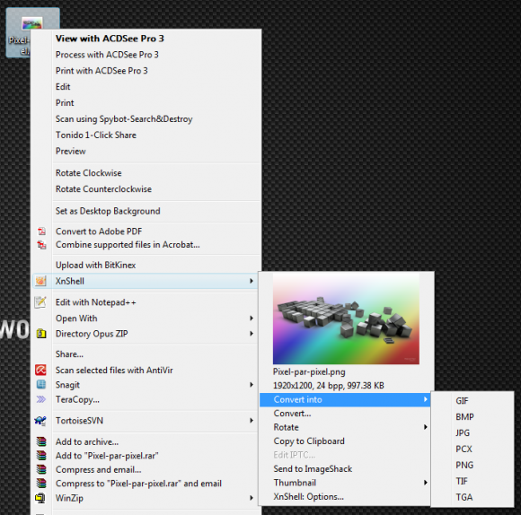 XNview Shell Extension : Conversion et manipulation d’images en 2 clics ...